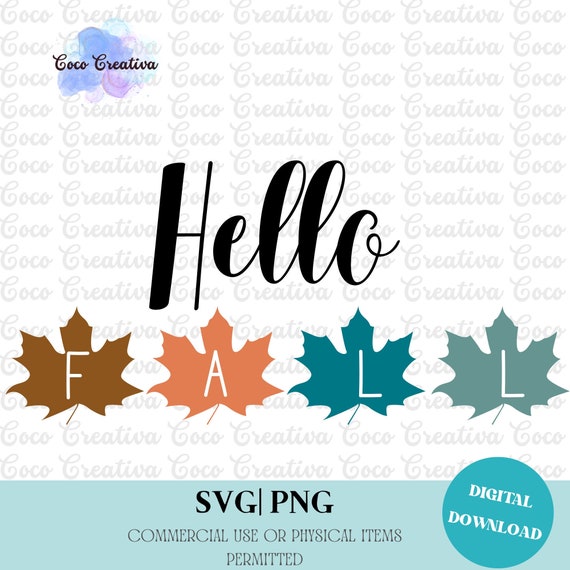 Hello Fall Svg Fall Svg Fall Sign Svg Thanksgiving Svg - Etsy
