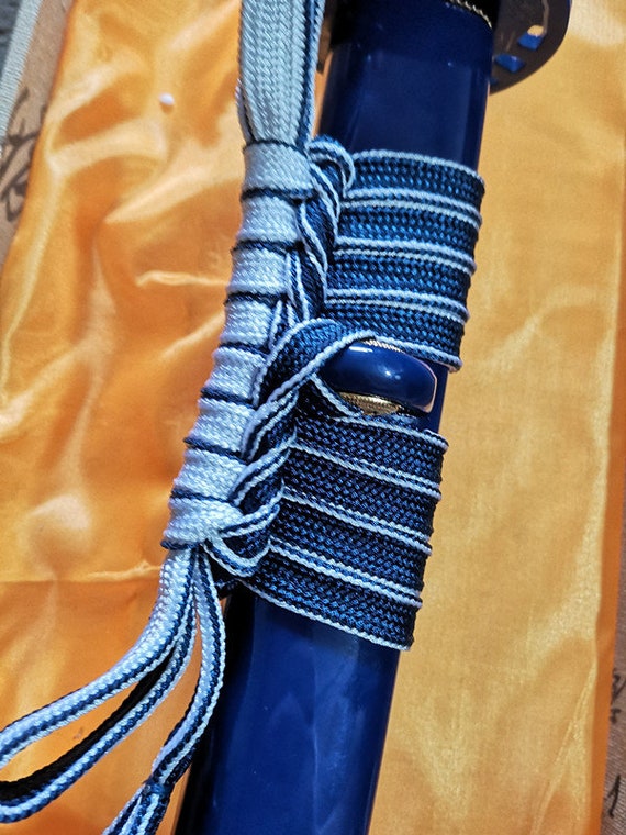 Blue and White Specialized Sageo for Japanese Samurai - Etsy