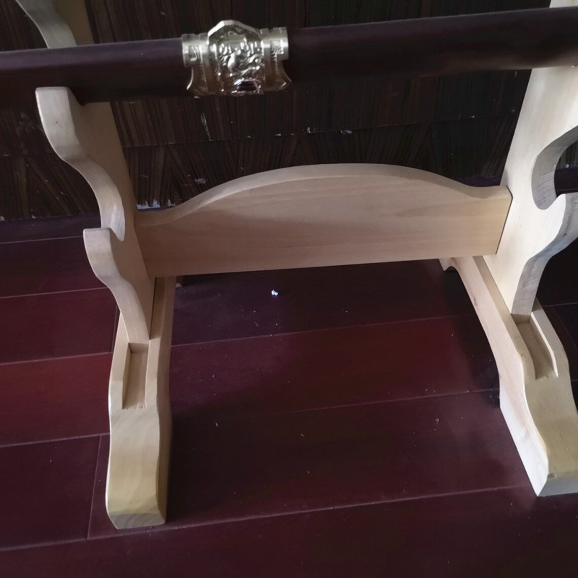Solid Wood Sword Stand Samurai Sword Display Stand Katana - Etsy