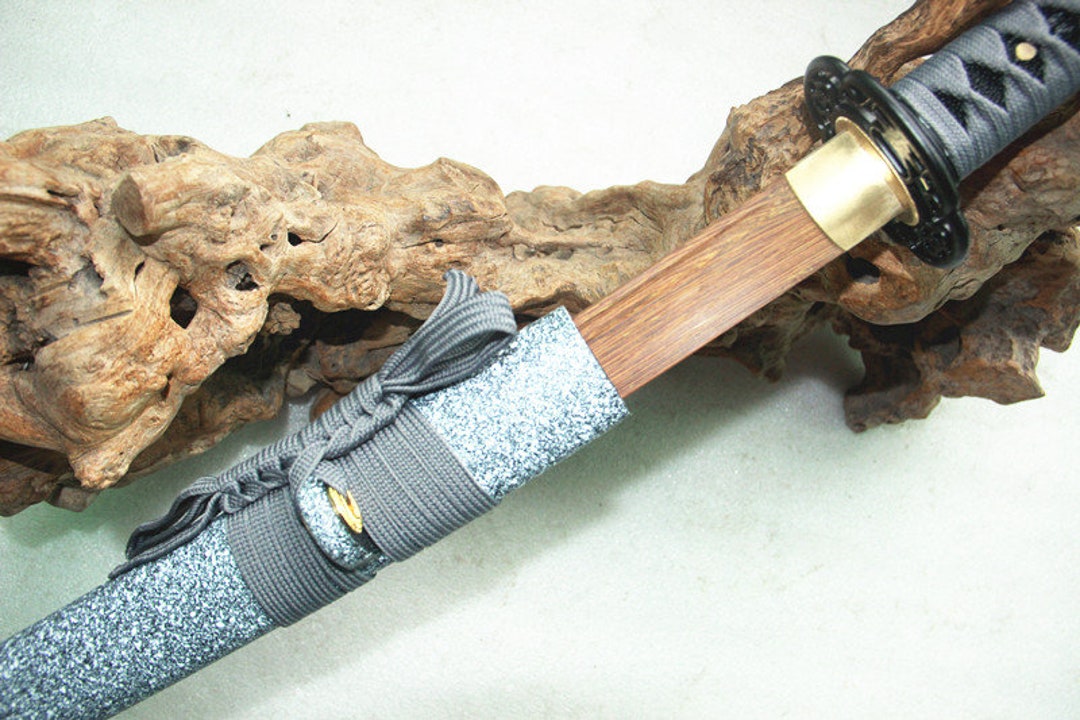 Wooden Samurai Katana Sword W/ Scabbard Cosplay Video Game - Etsy