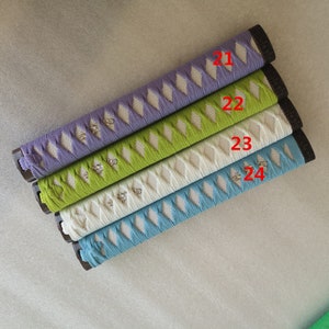 24 Colors Japanese Samurai Sword Fittings Katana Handle 26 Cm Tsuka ...