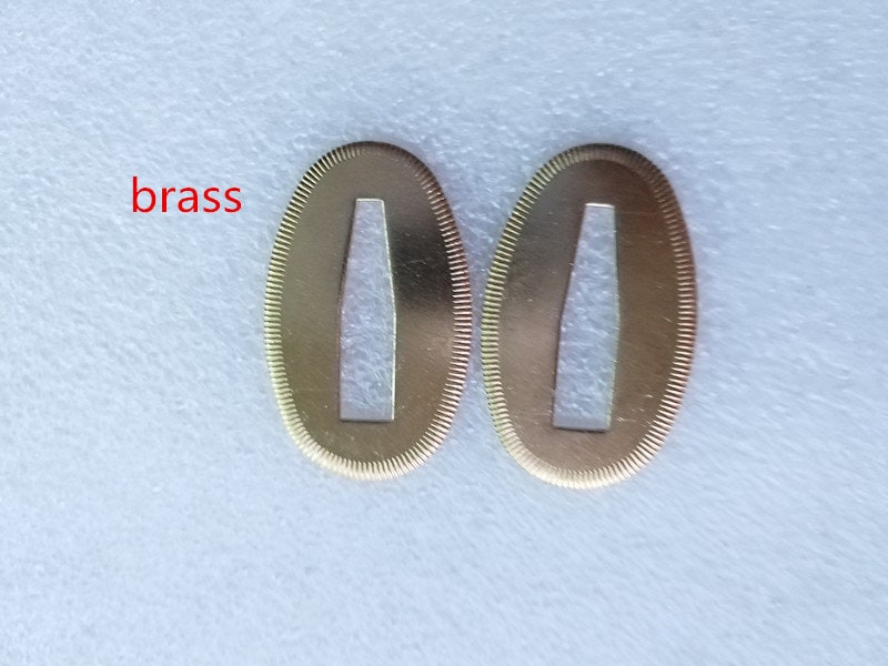 4 Colors Brass Seppa Spacer Pad 2 Pieces for Samurai Sword Japanese ...