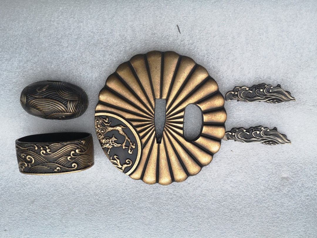Brass,handguard,japanesesword,katana,samurai,sword,fittingsampadapter ...