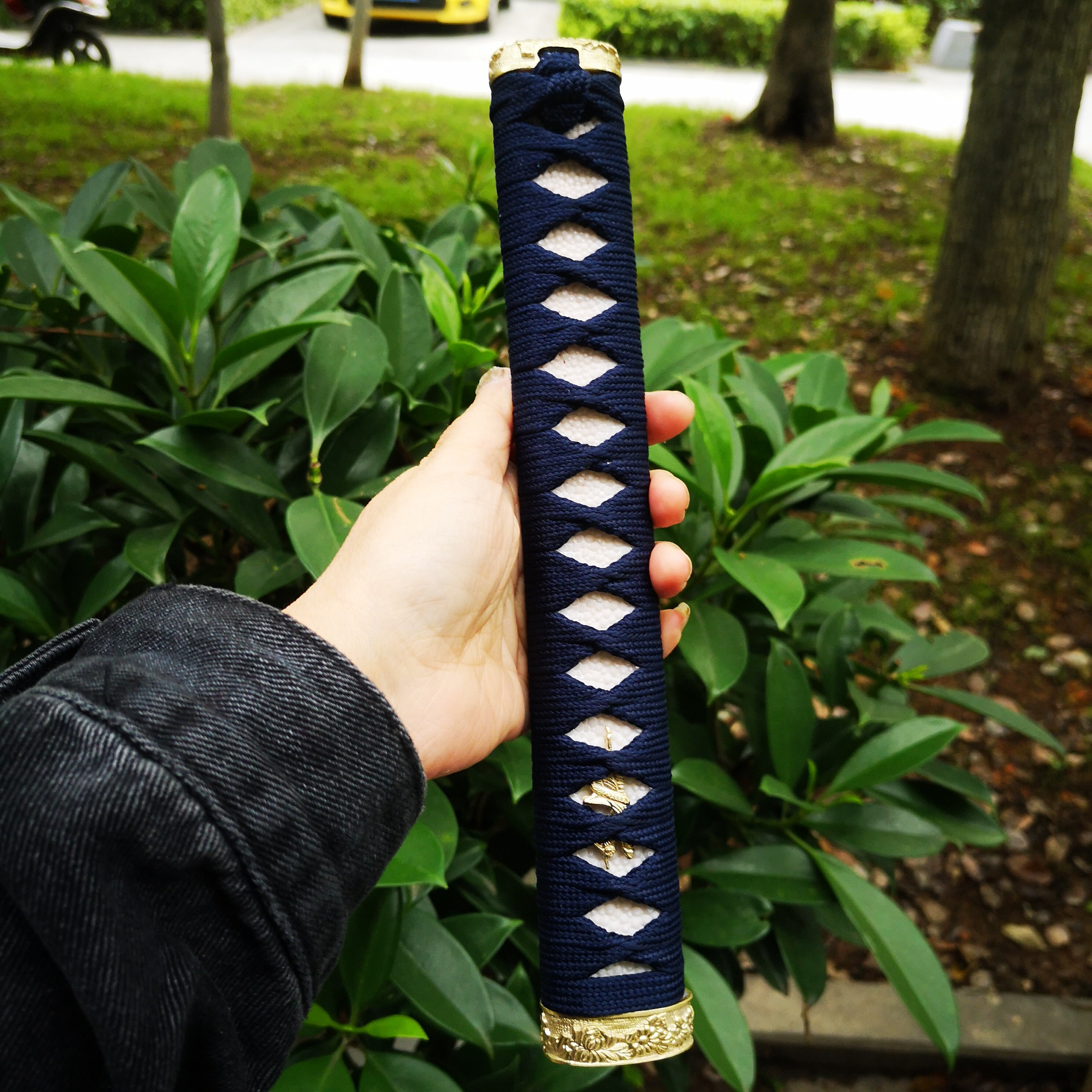 26cm Length Synthetic Silk Ito White Rayskin Tsuka for - Etsy UK