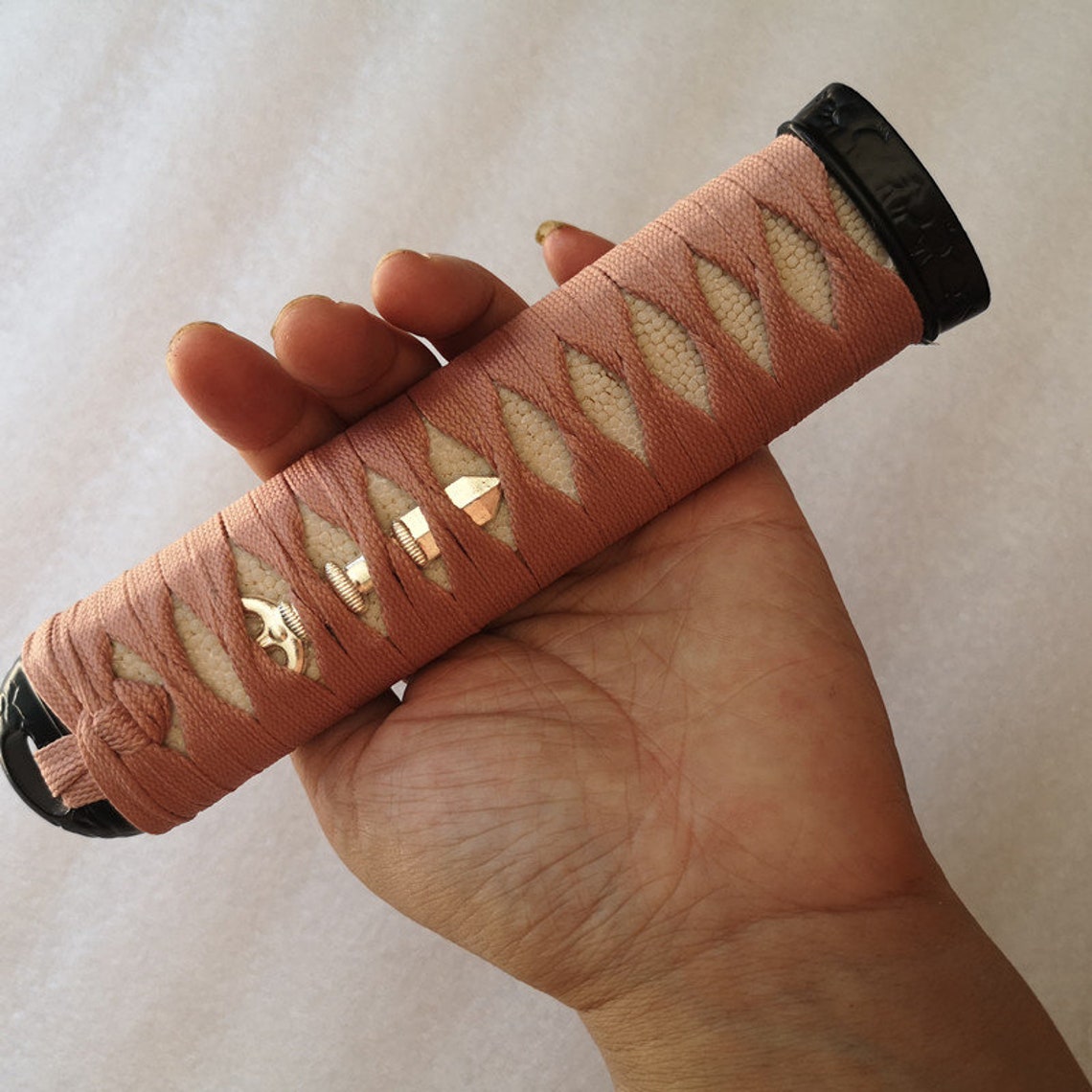 Japanese Samurai Katana Sword Handle Tsuka 15cm Alloy Menuki - Etsy