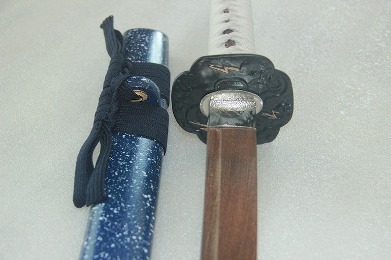 Wooden Samurai Katana Sword W/ Scabbard Cosplay Video Game - Etsy