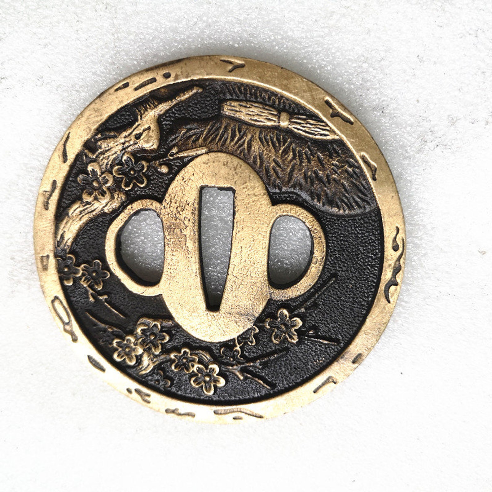 Brass,handguard,japanesesword,katana,samurai,sword,fittingsampadapter ...