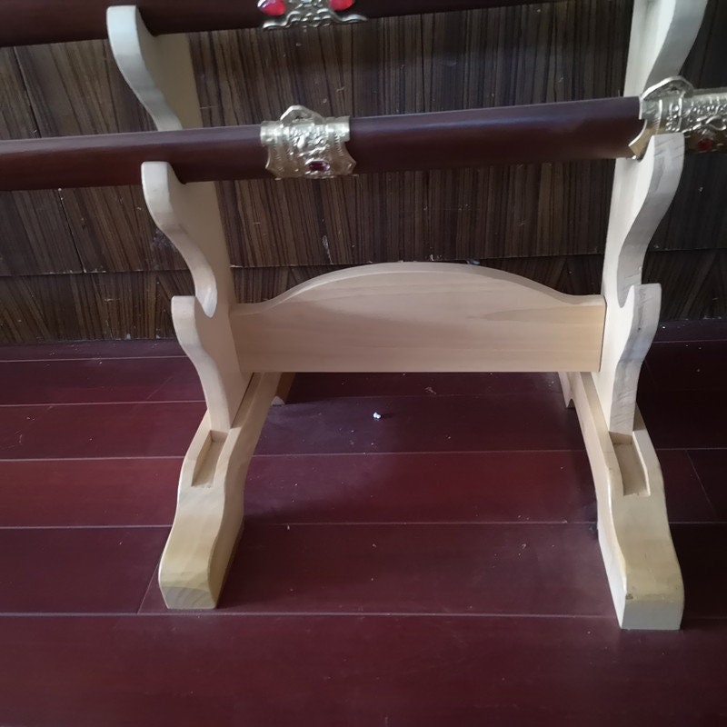 Solid Wood Sword Stand Samurai Sword Display Stand Katana - Etsy Canada