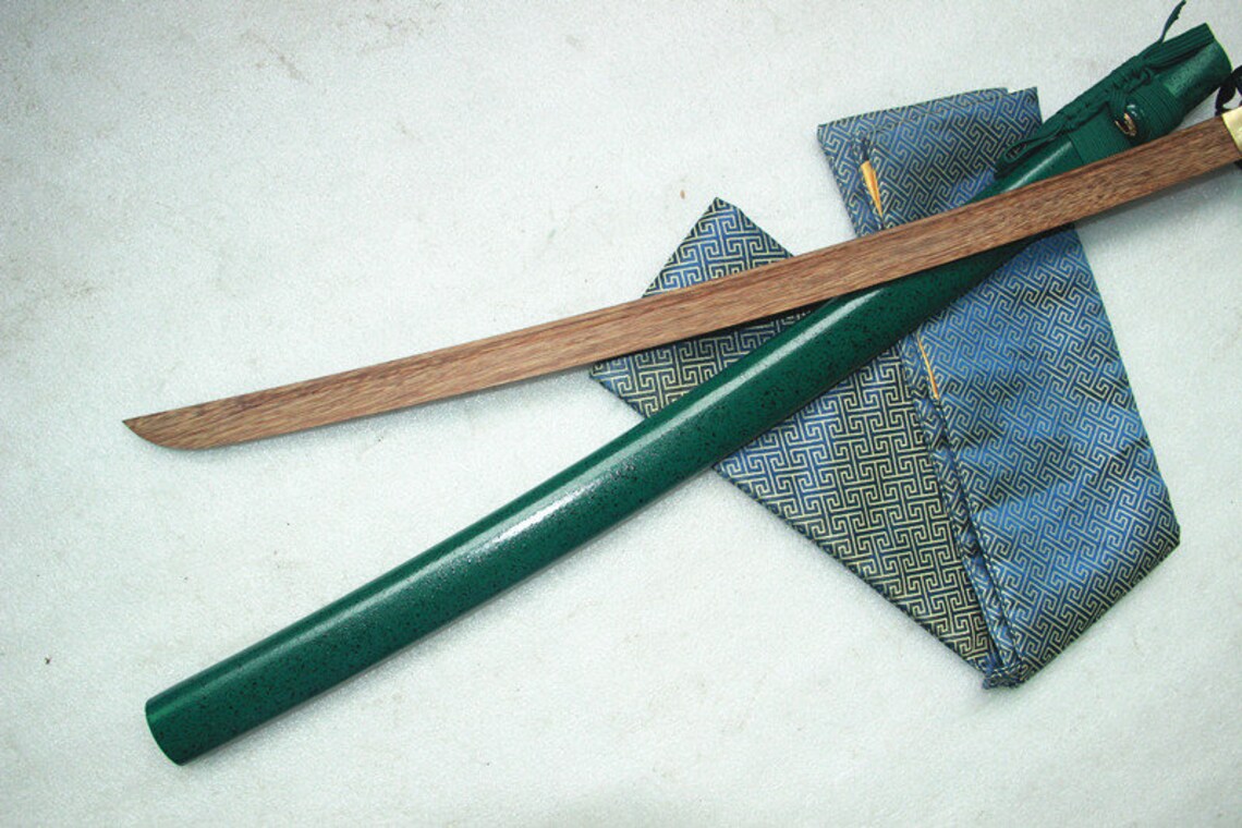 Wooden Samurai Katana Sword W/ Scabbard Cosplay Video Game - Etsy