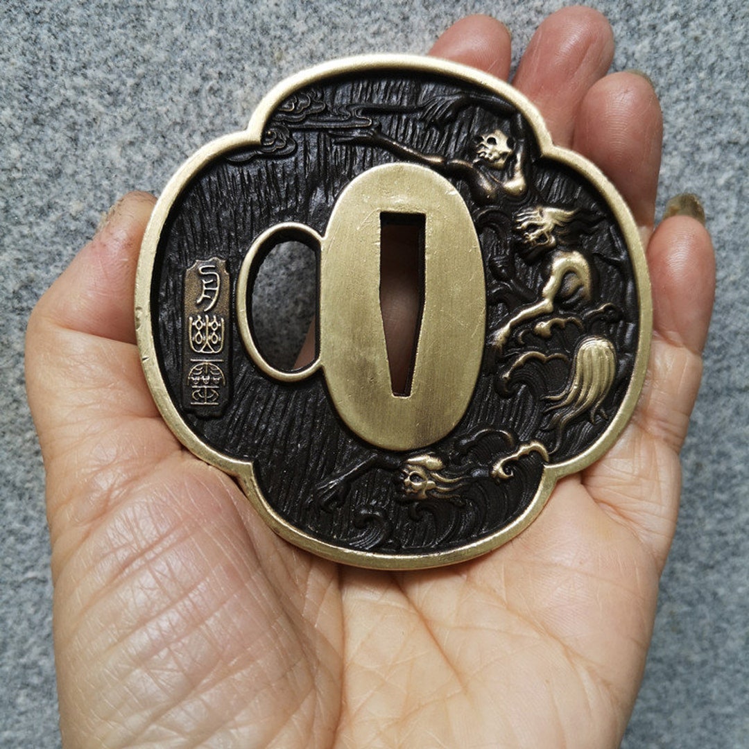 Brass,handguard,japanesesword,katana,samurai,sword,fittingsampadapter ...