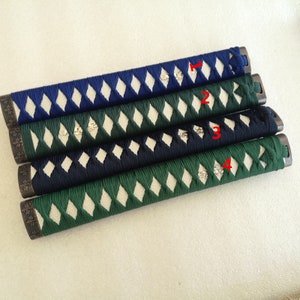 24 Colors Japanese Samurai Sword Fittings Katana Handle 26 Cm Tsuka ...
