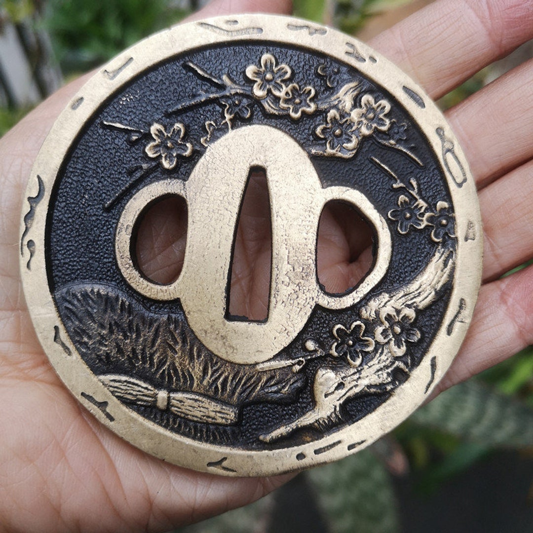 Brass,handguard,japanesesword,katana,samurai,sword,fittingsampadapter ...