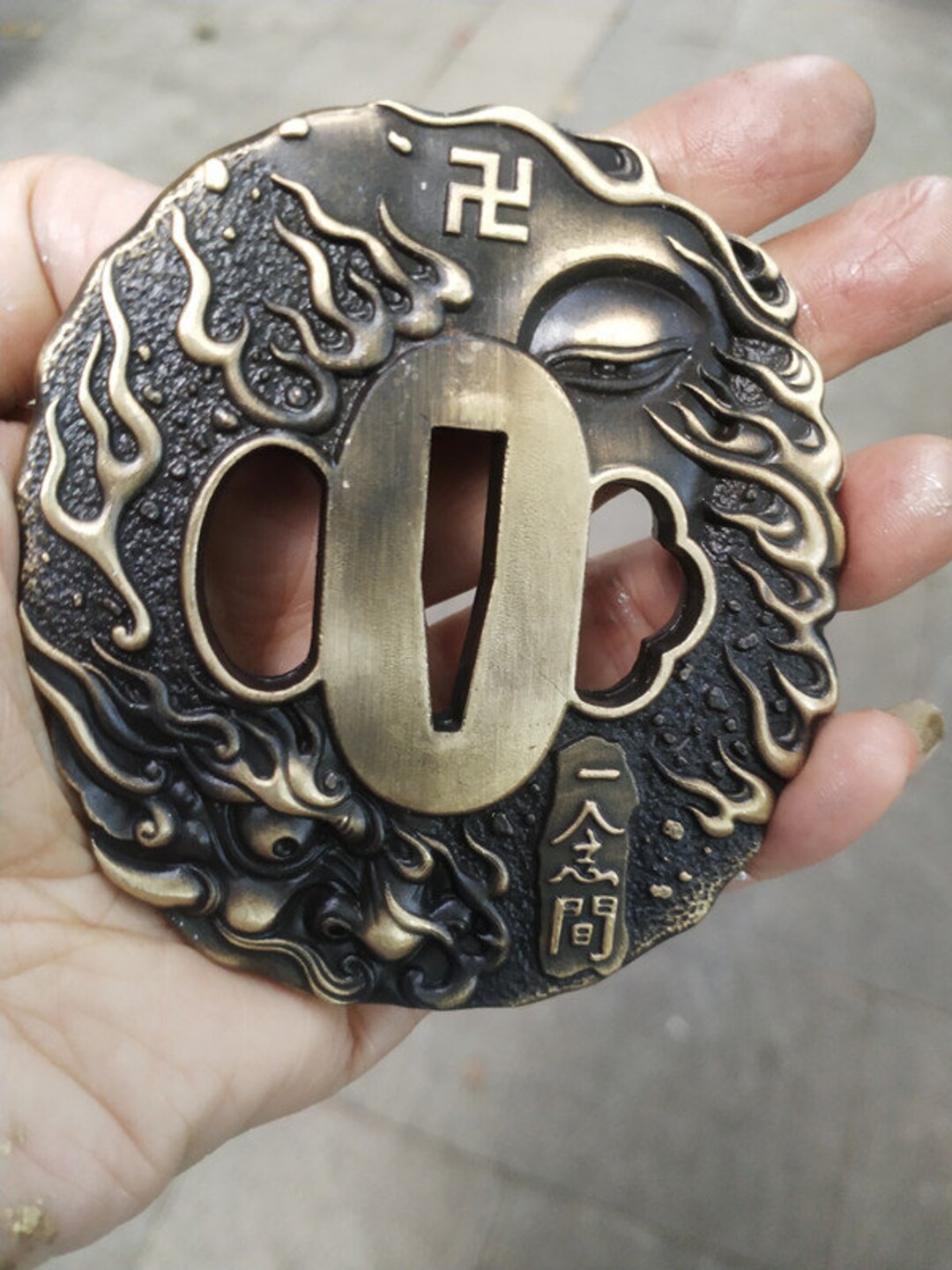 Brass,handguard,japanesesword,katana,samurai,sword,fittingsampadapter ...