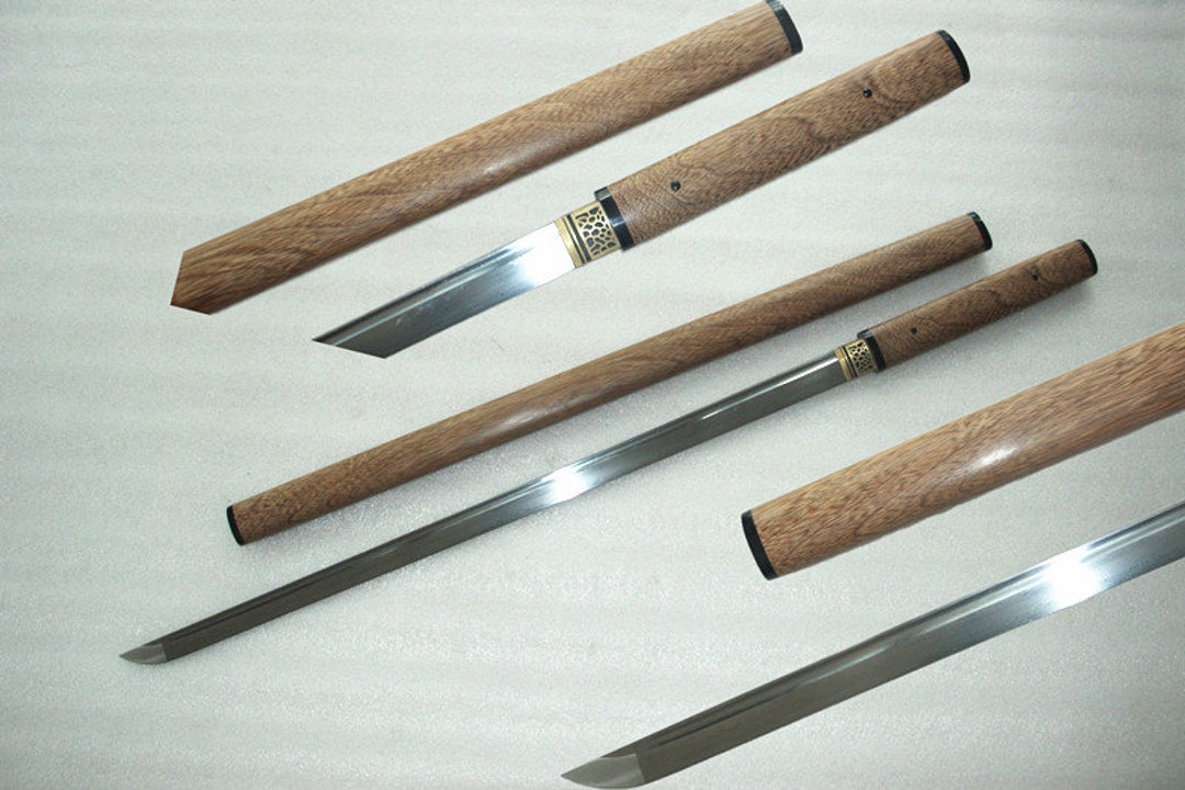 High Quality Japanese Samurai Ninja Sword Damascus Sword Ninja Straight ...