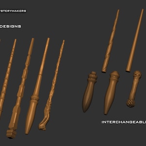 Custom Wand Set for 3d Printing (stl Files - Digital Download Only ...