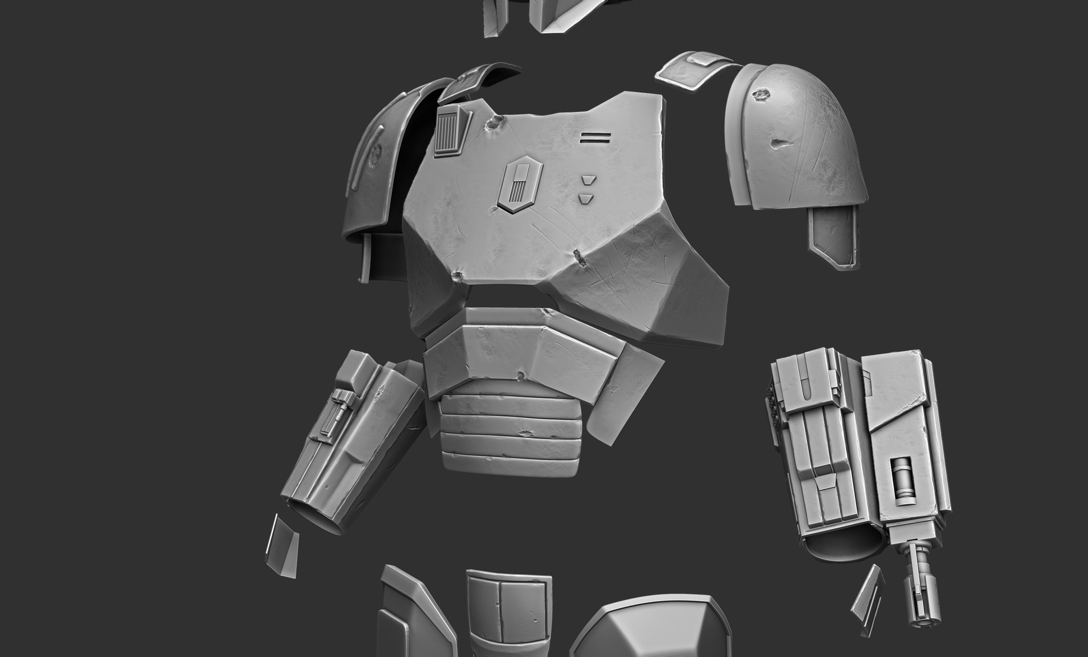 Custom Heavy infantry mandalorian armor DIY stl files | Etsy