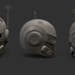 3d Printable Helmet Inspired by the Beebox Bounty Hunter Art 3d Print ...