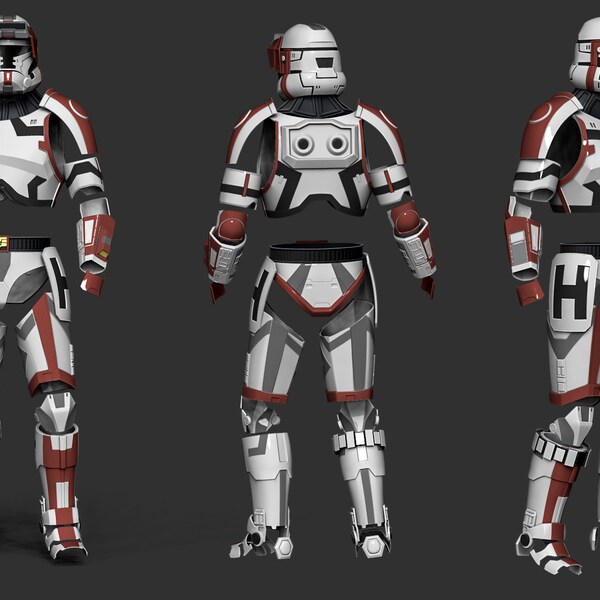 Clone Trooper Armor 3d Files - Etsy