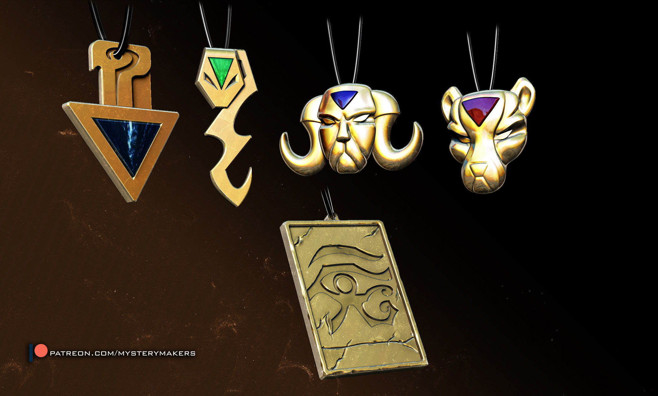 Mummies Alive Amulets Stl Files Digital Download Only - Etsy