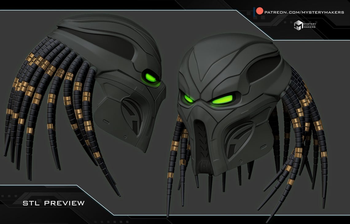 Predator Spawn Helmet (stl Files - Digital Download Only) - Etsy