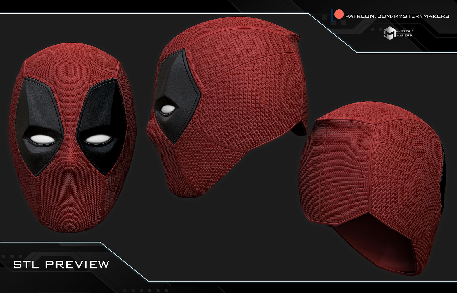 Deadpool Helmet (stl File - Digital Download Only) - Etsy