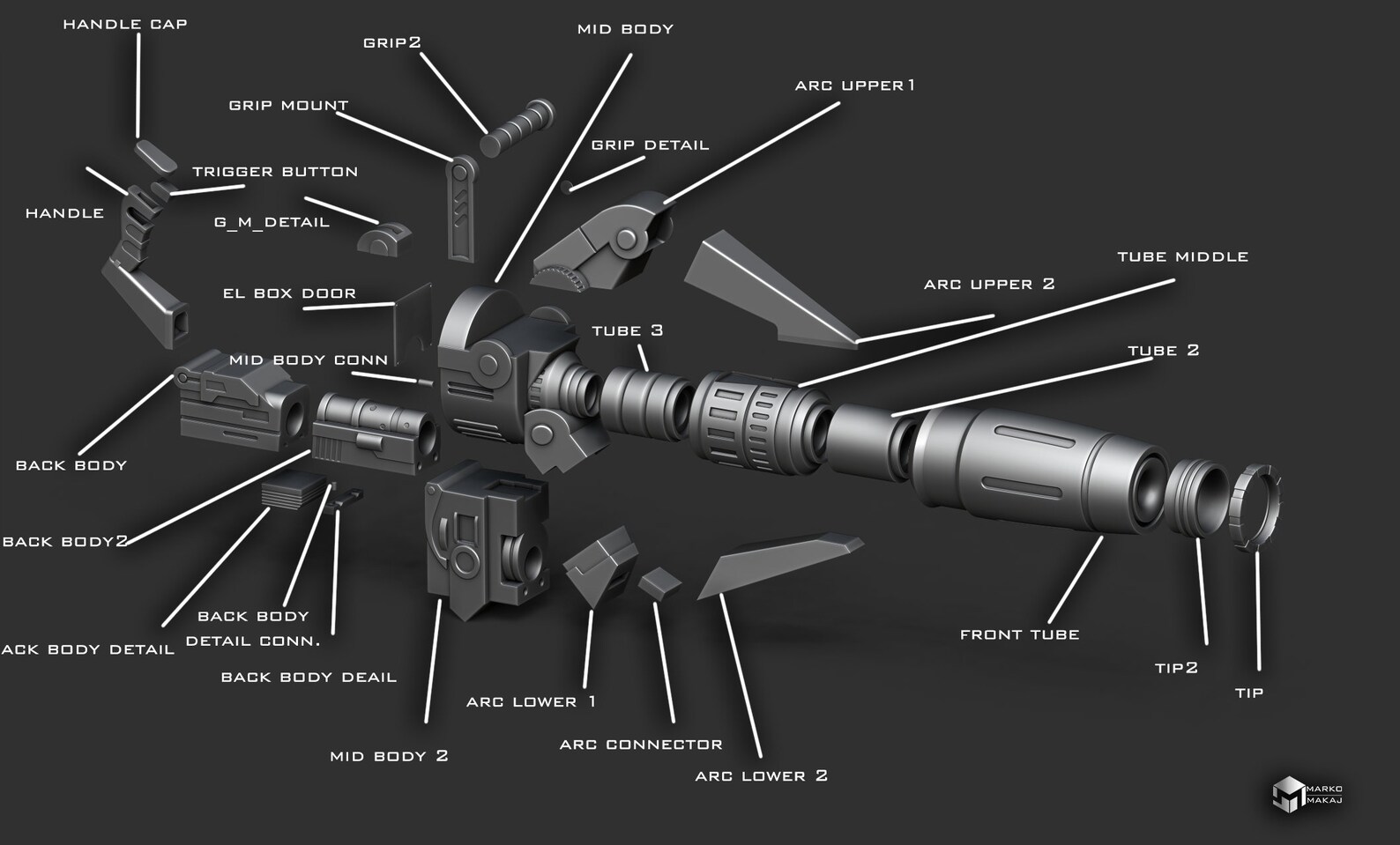 Blaster 3d Printable Kit Inspired by Havoc Squad Blaster - Etsy