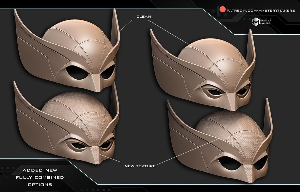 Wolverine Cowl (stl Files - Digital Download Only) - Etsy