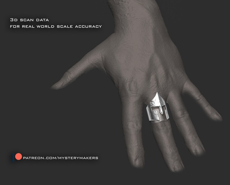 Spartan Ring Finger stl Files Digital Download - Etsy