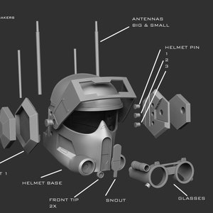 Tech Helmet From Bad Batch ( Stl Files - Digital Download Only) - Etsy