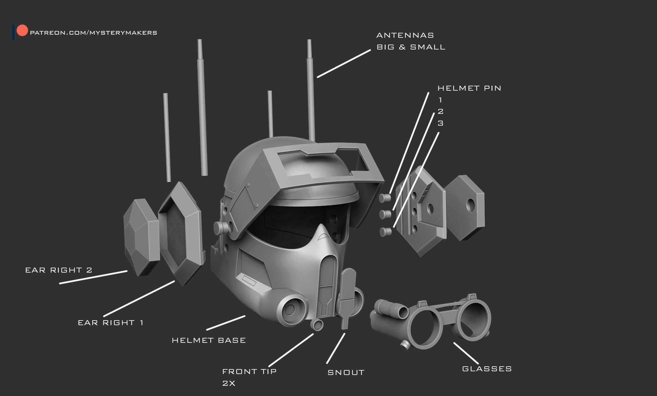 Tech Helmet From Bad Batch ( Stl Files - Digital Download Only) - Etsy