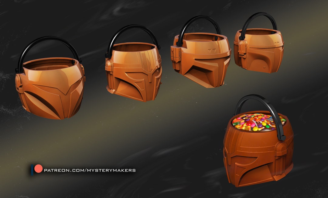Mandalorian Candy Buckets (stl Files - Digital Download) - Etsy