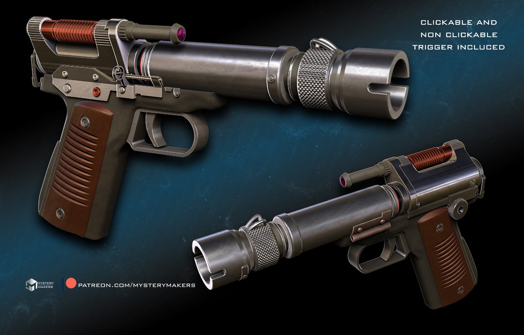 Blaster Kay Vess con gatillo en el que se puede hacer clic archivo stl ...