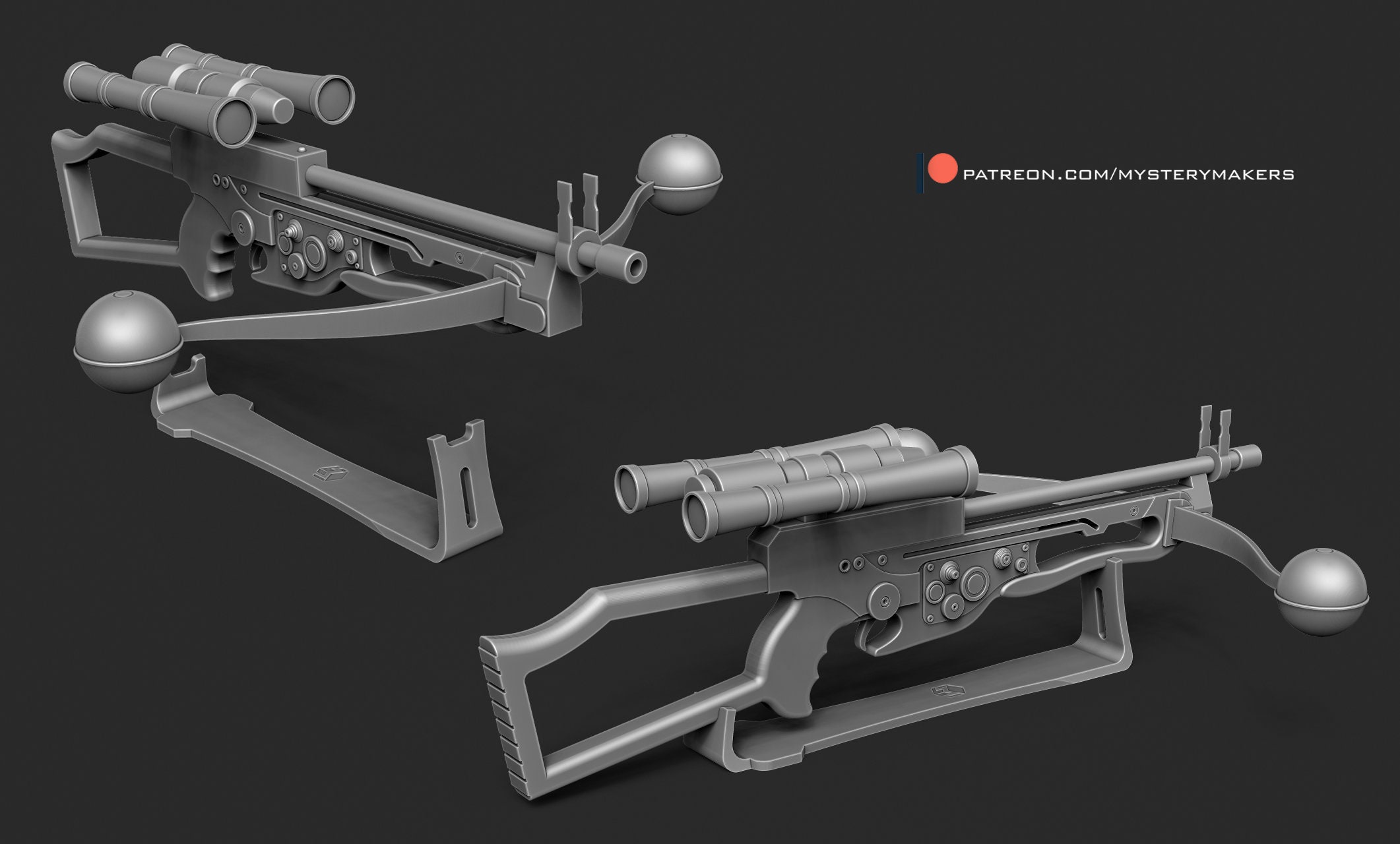 Custom digital DIY Bowcaster with stand stl filedigital | Etsy