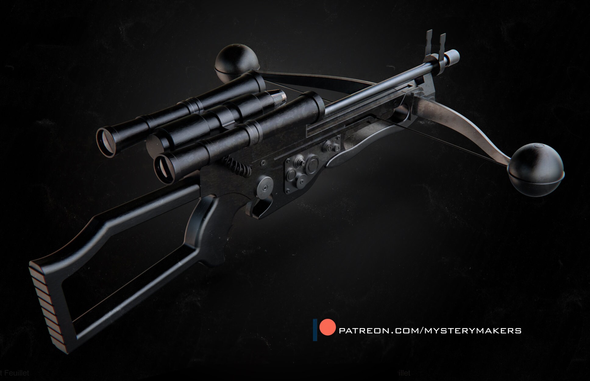 Custom digital DIY Bowcaster with stand stl filedigital | Etsy