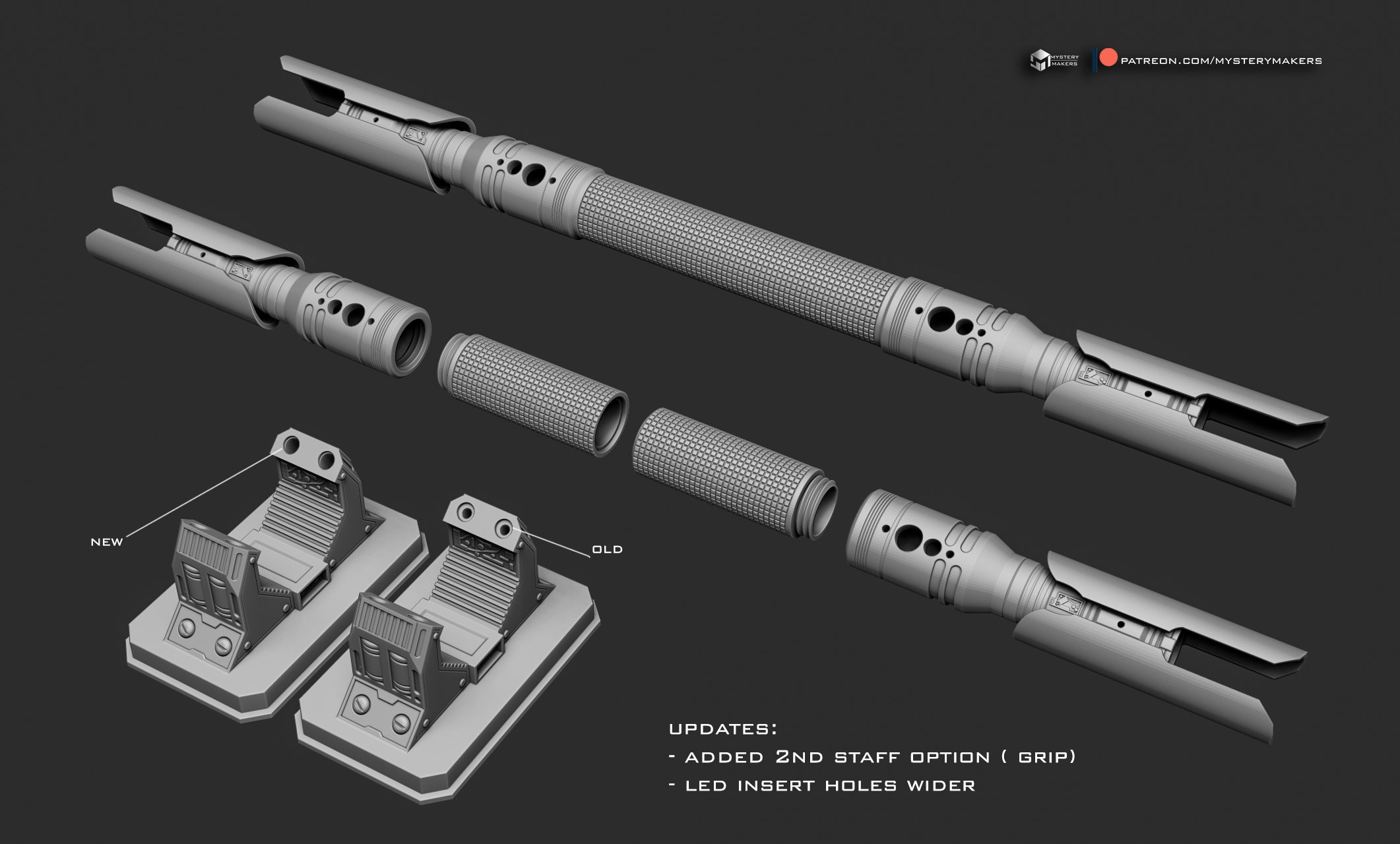 Cal Kestis Functional Lightsaber Files ( Stl Files - DIGITAL DOWNLOAD ...