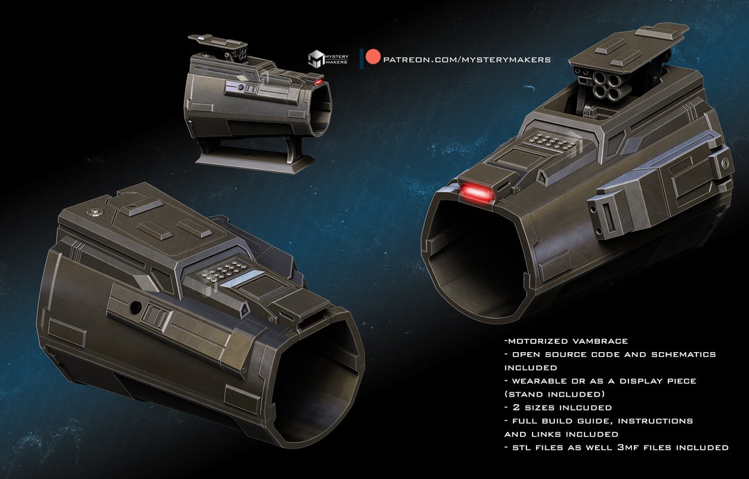 Motorized Mandalorian Vambrace by Mysterymakers (stl Files - Digital ...