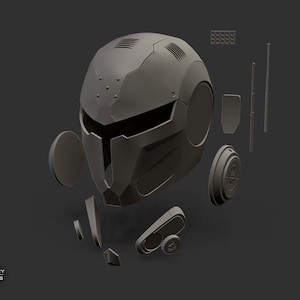 3d Printable Helmet Inspired by the Beebox Bounty Hunter Art 3d Print ...