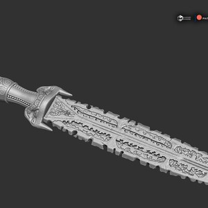 3d Printable Dagger Inspired by Irgun's Knife or Necromonger Blade stl ...