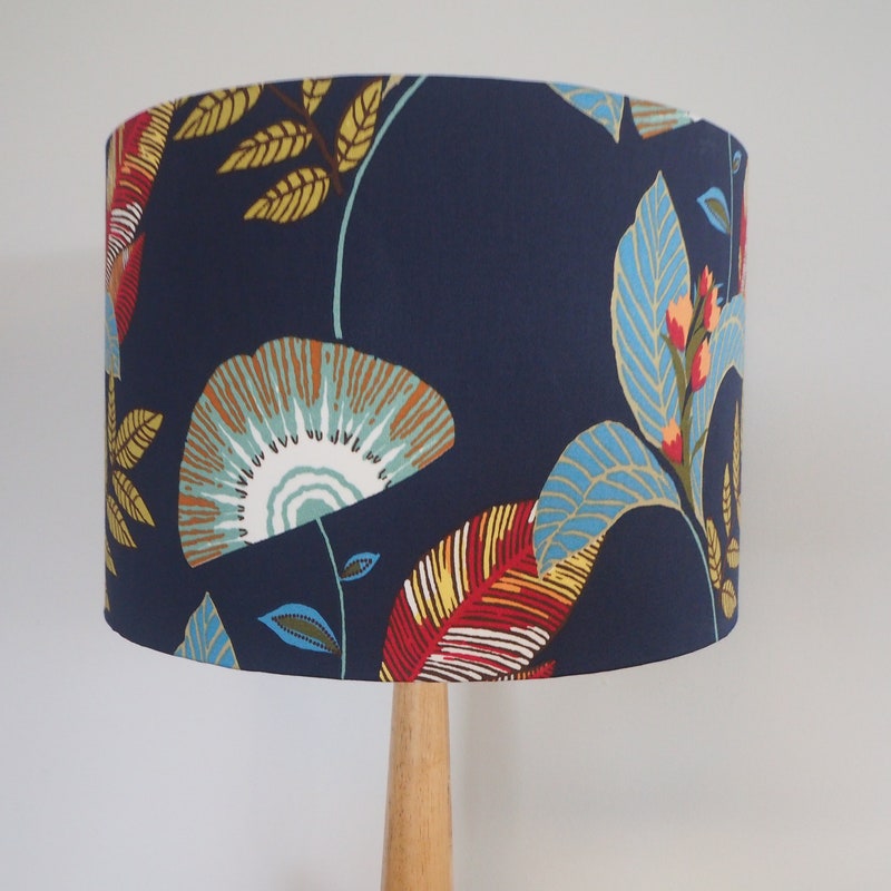 Bold Lampshades With Blue - Etsy UK