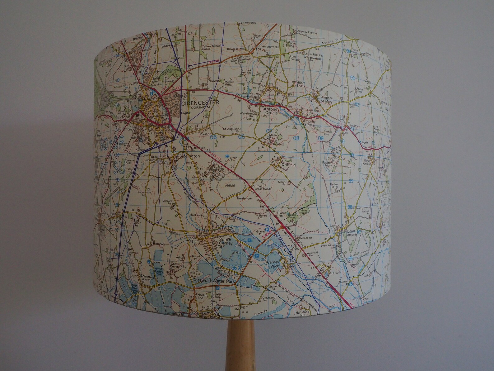 Personalised Map Lampshade -perfect Gift - Choose Your Area Lamp Shade ...