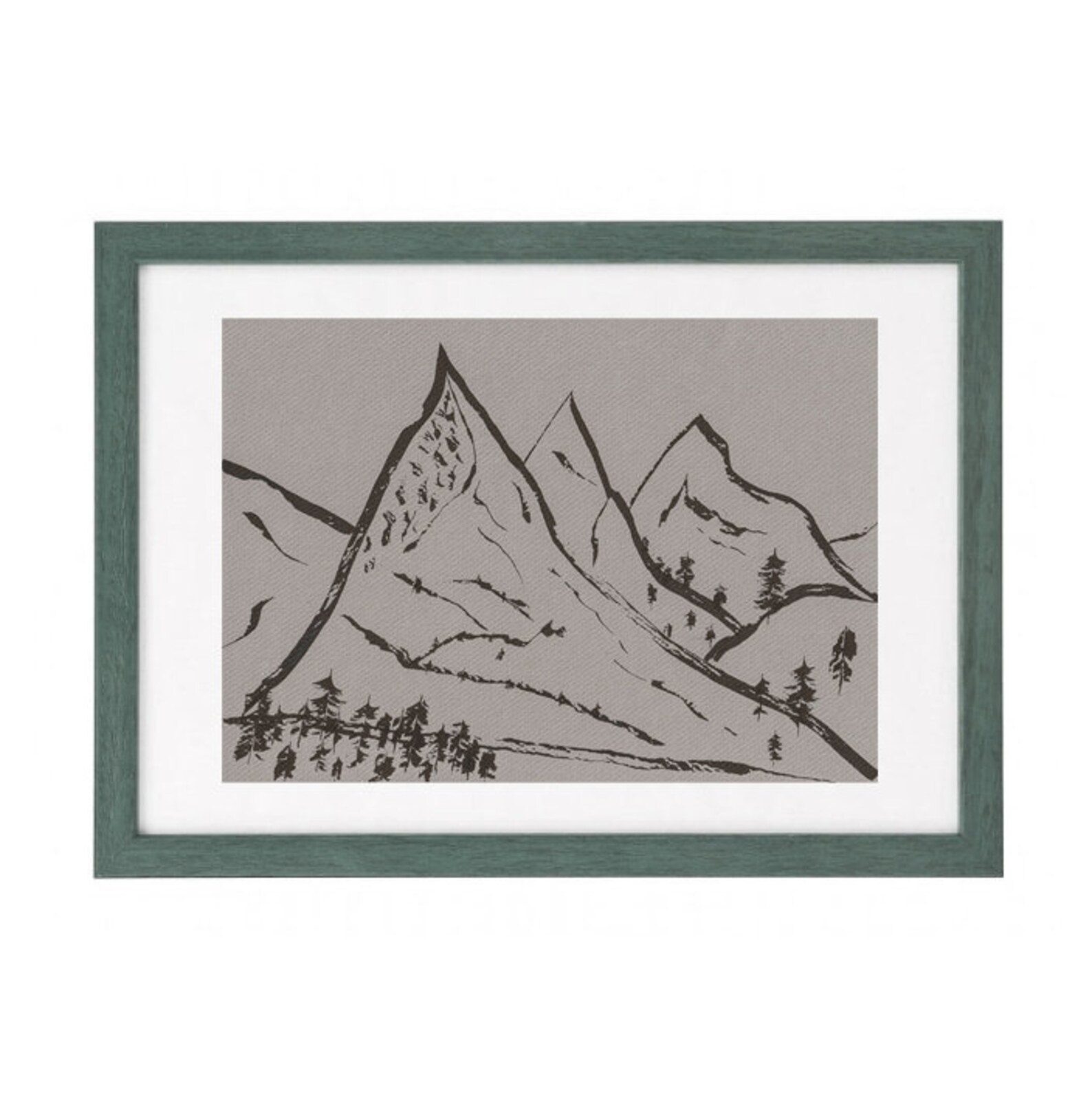 Mountain | Calligraphy - the Original - Etsy UK