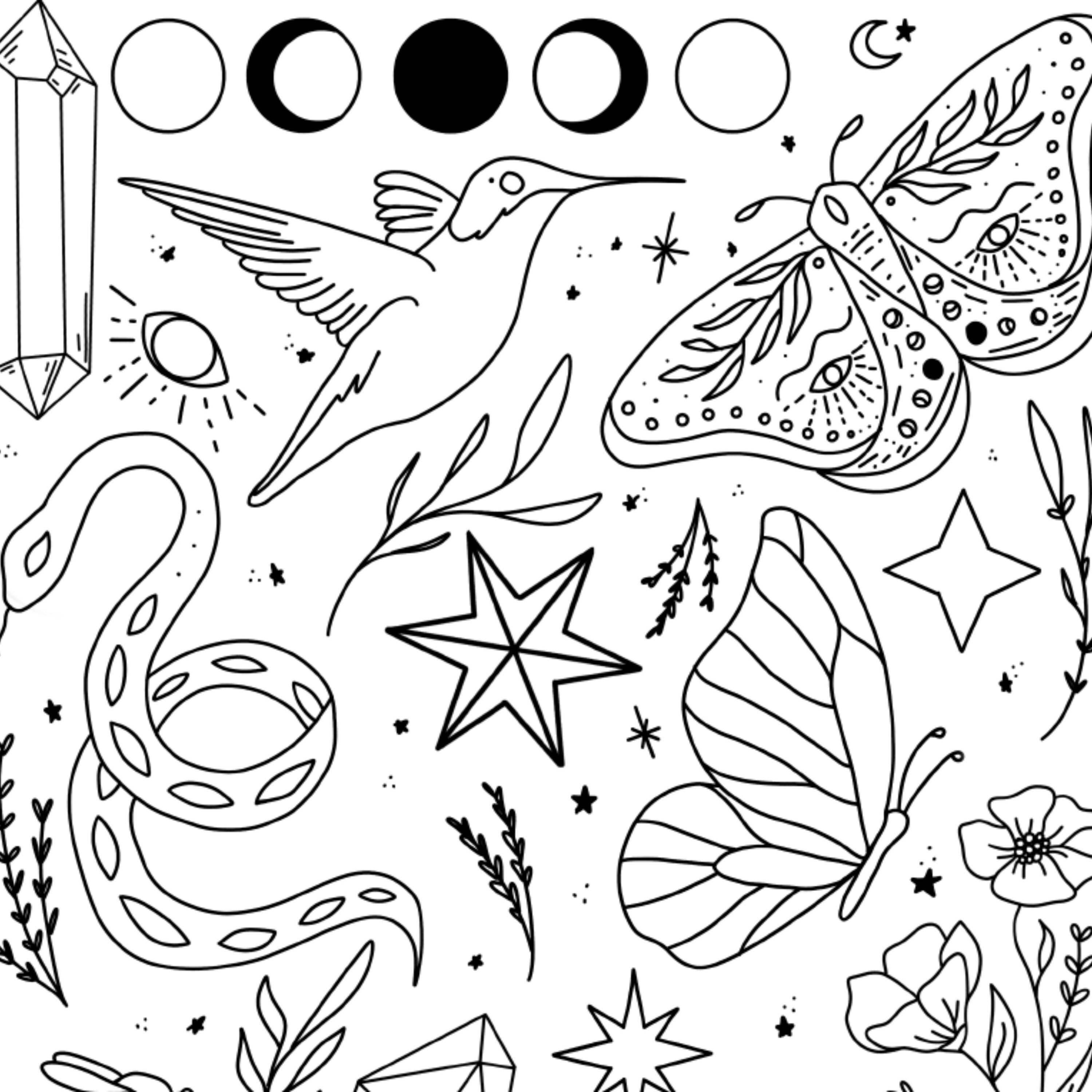 Spirit Animals Stick and Stitch Digital PDF Pattern - Hand Embroidery ...