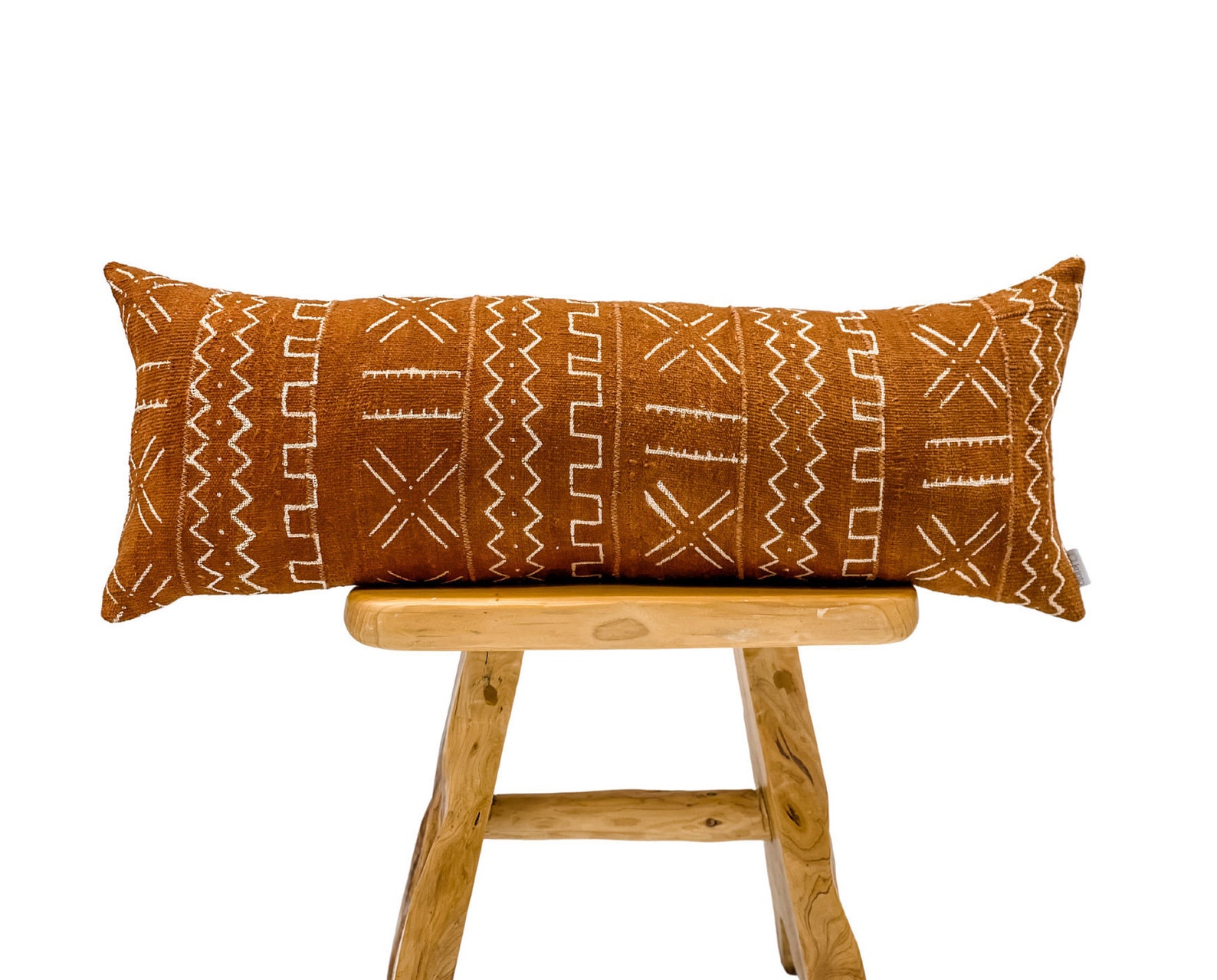 Extra Long Bolster Pillow Cover, African Mudcloth Pillow Cover, Extra ...