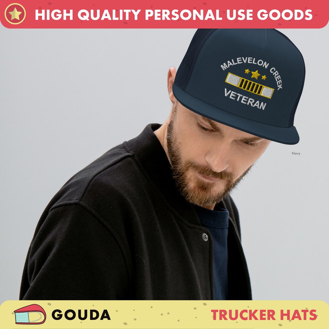 Helldivers Veteran of Malevelon Creek Trucker Cap Liber-tea Embroidered Hat Multiple Colors ...