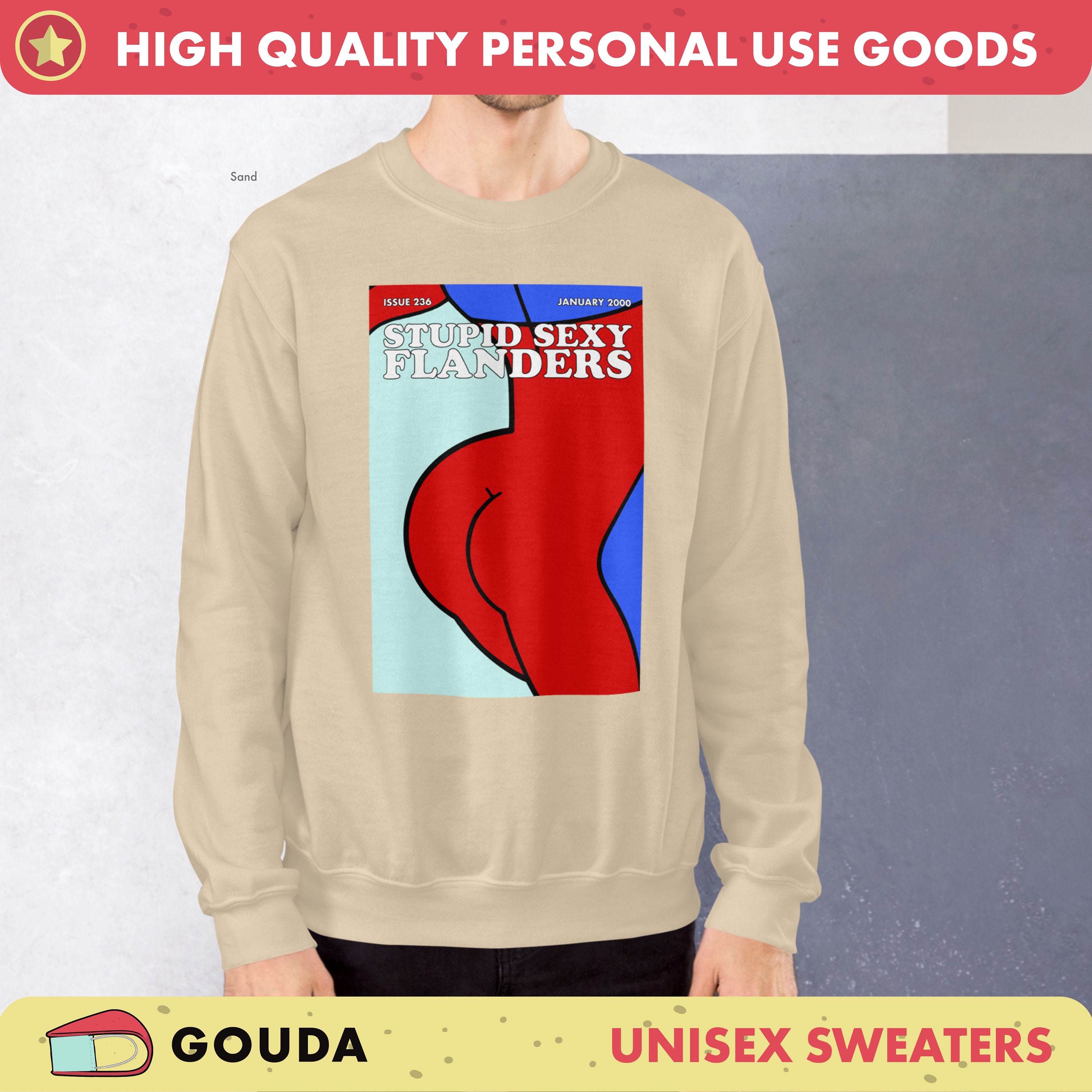 Stupid Sexy Flanders Sweatshirt – the Simpsons Apparel - Etsy