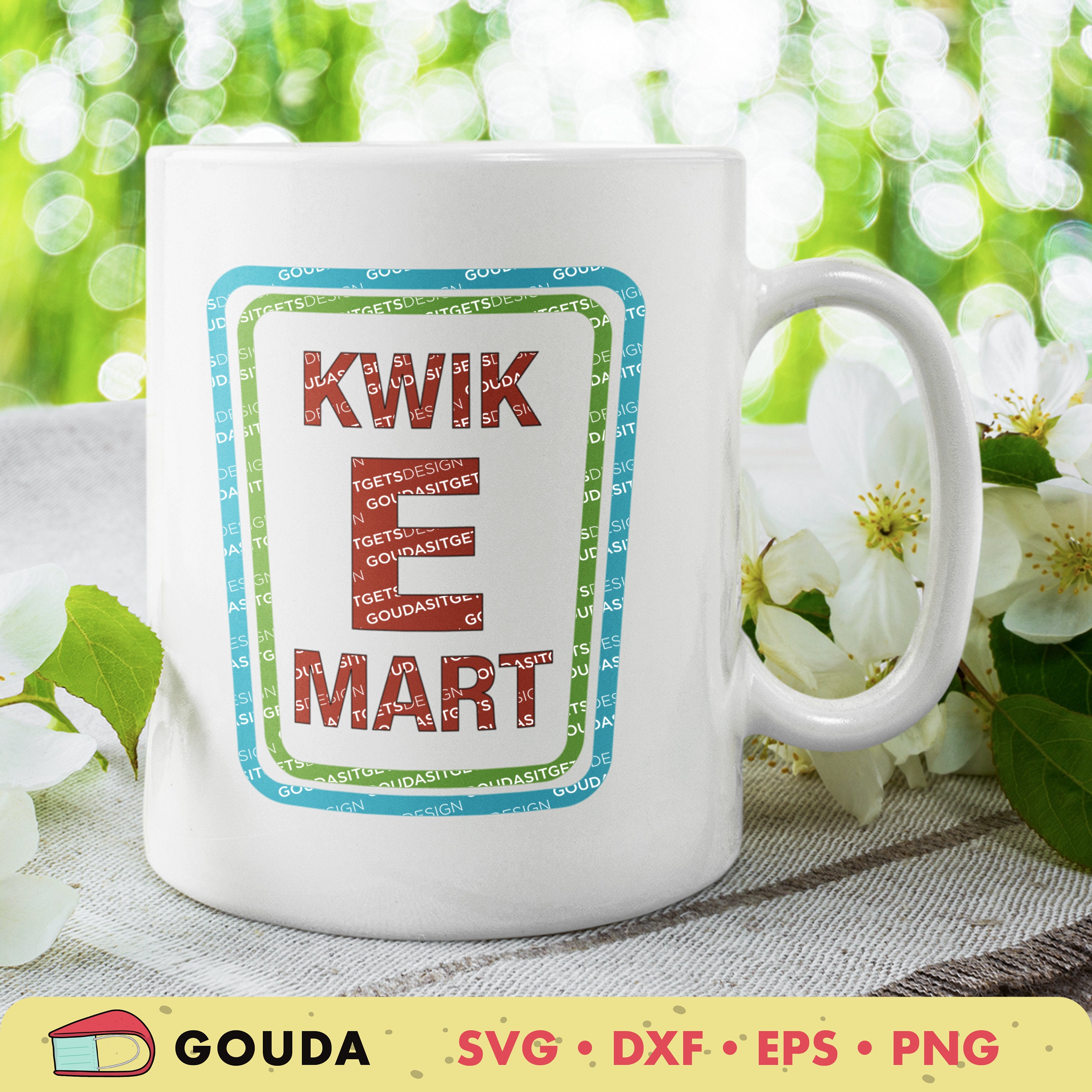 Kwik-e-mart Logo Bundle Svg Eps Png Dxf the Simpsons Crafting Files 6 ...