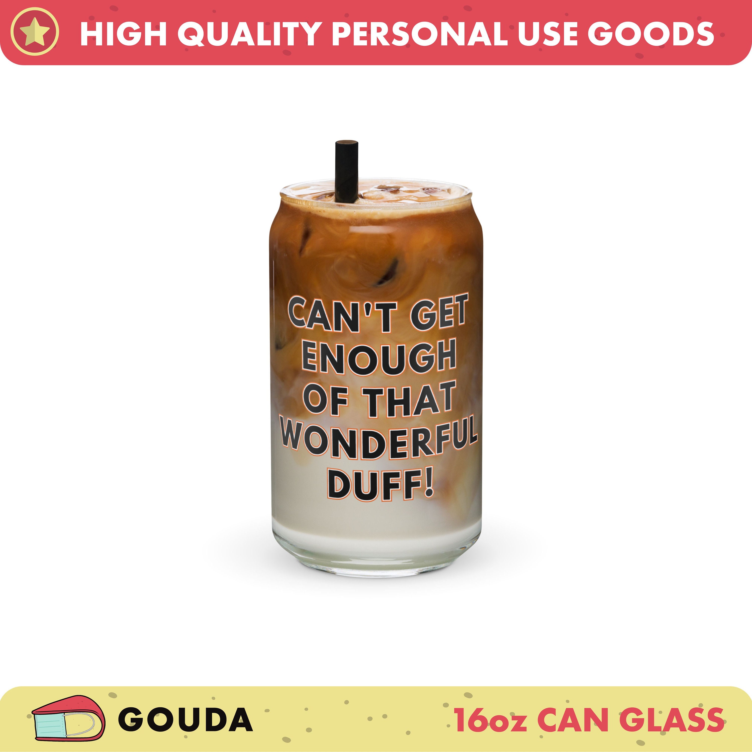 Duff Beer Drinking Cup the Simpsons Can-shaped Glass 16oz - Etsy