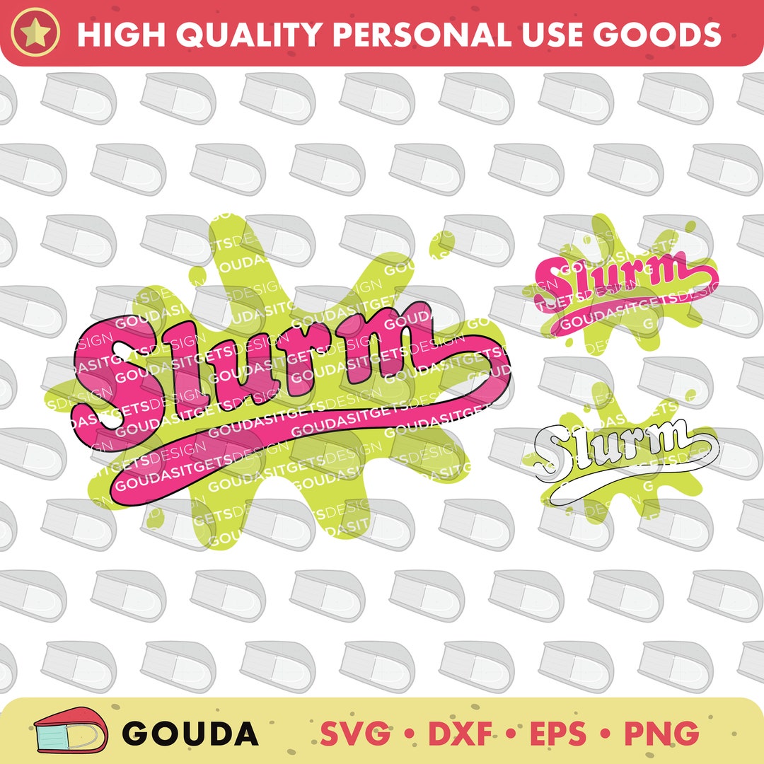 Slurm Logos Svg Eps Dxf Png - Futurama Craft Files - Set of Three - Etsy