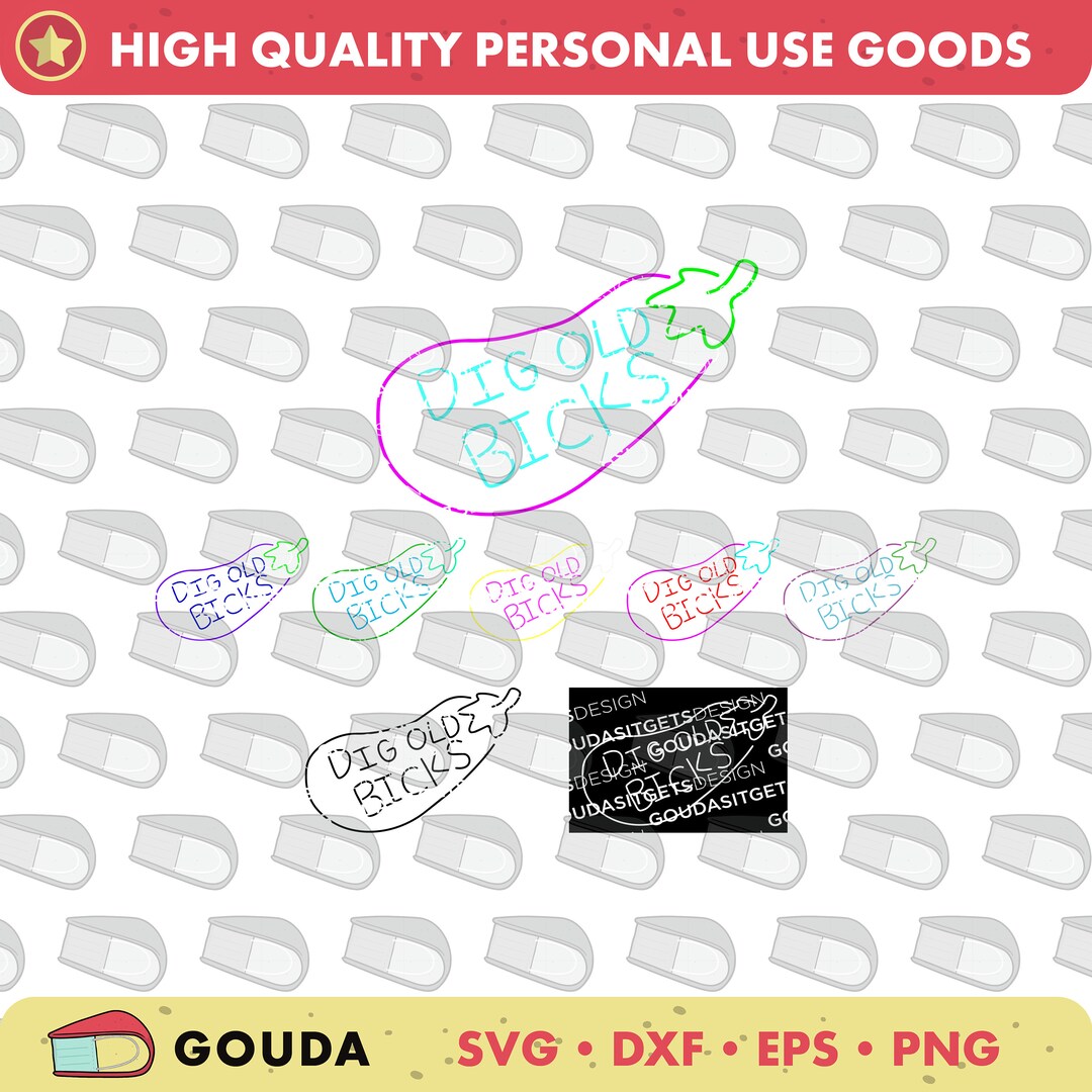 Dig Old Bicks Svg Eps Dxf Png - Solar Opposites Craft Files - Set of ...