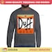 Duff Beer Unisex Sweatshirt the Simpsons Apparel Cute Pre-shrunk Fabric ...